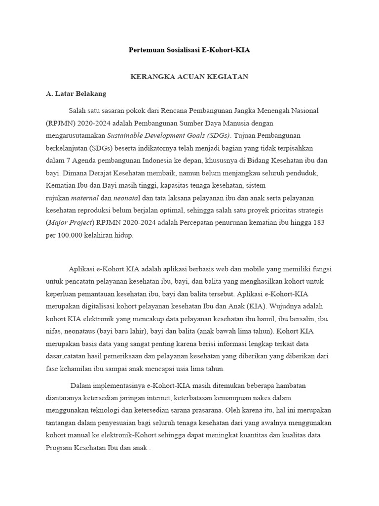 Kak e Kohort Dan Mater | PDF | Bisnis | Pengelolaan Keuangan & Uang