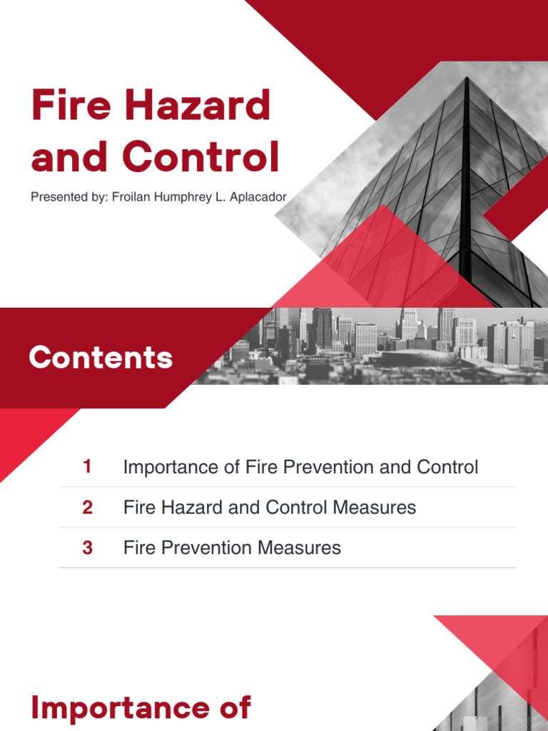 Fire Hazard and Control | Download Free PDF | Fires | Fire Safety