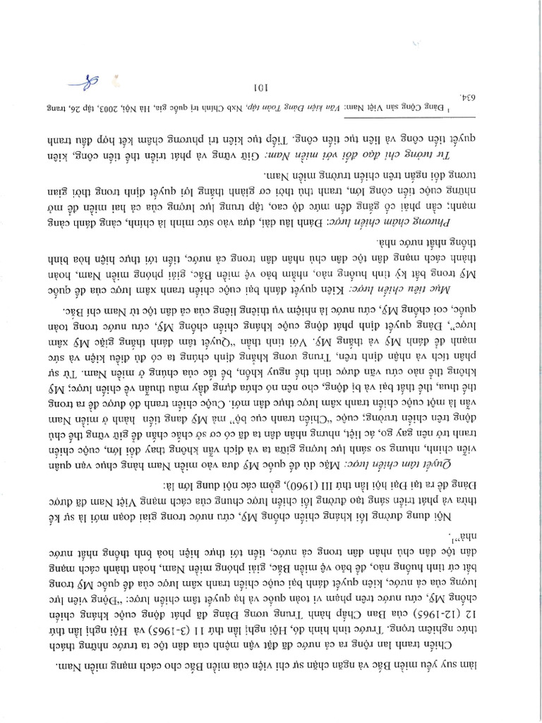GT học phần Lịch sử Đảng cộng sản VN (K) Tr 101- Tr222 | PDF
