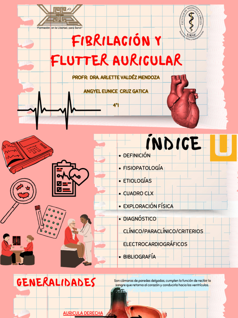 Fibrilación y Flutter Auricular | PDF | Corazón | Electrocardiografia
