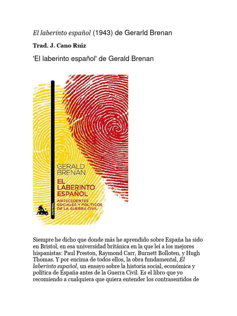 El laberinto español | PDF