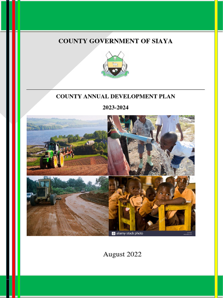 Siaya County Annual Development Plan 2023 2024 | PDF | Precipitation | Rain