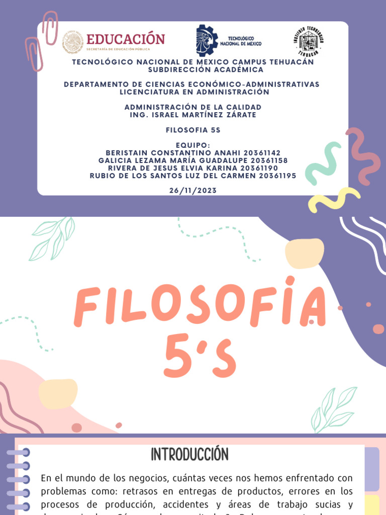 Filosofia 5S | PDF | Business | Comportamiento