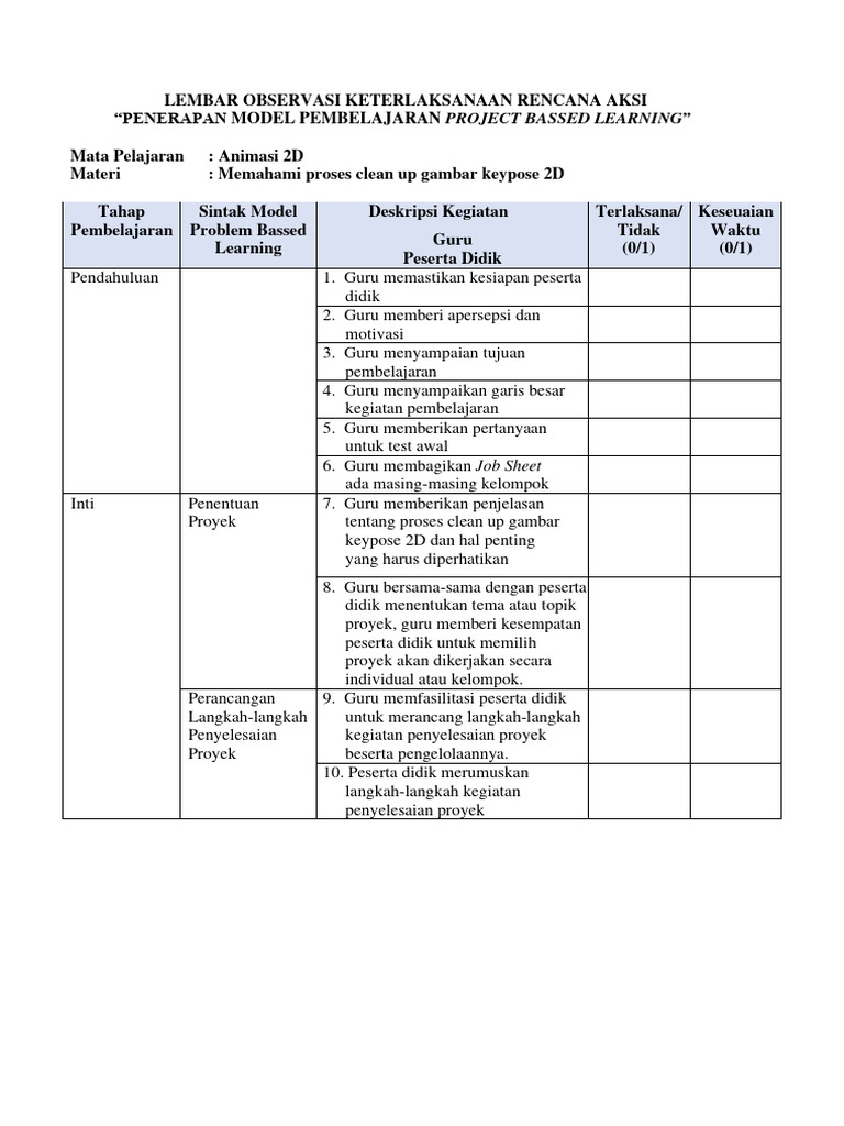 Pembuatan Rencana Evaluasi | PDF | Karier & Perkembangan