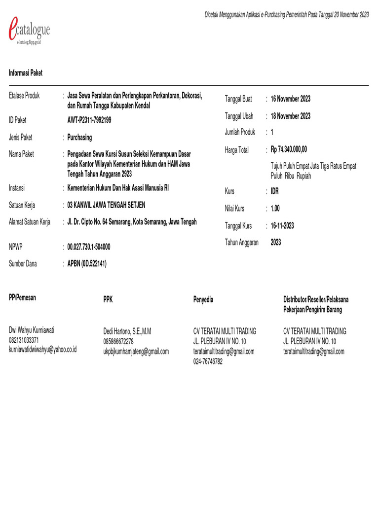 Cetak Pesanan AWT-P2311-7992199 | PDF