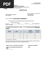 ESD Clearance Application for PEZA | PDF | Taxes | Government Finances
