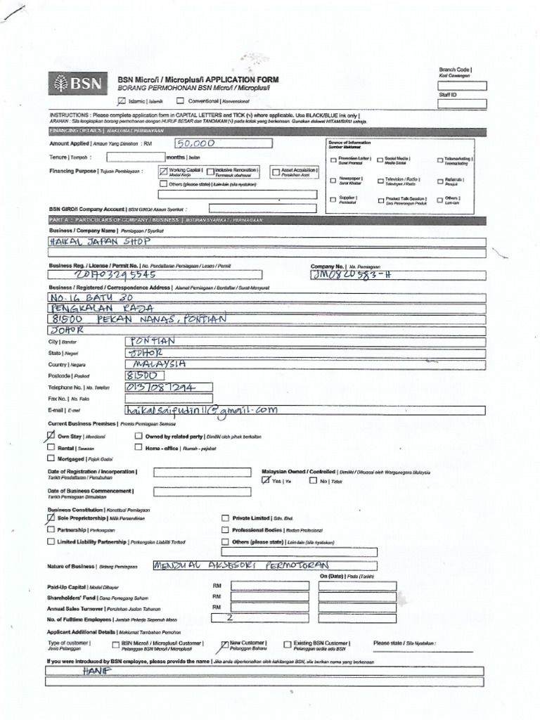 BSN Loan | PDF