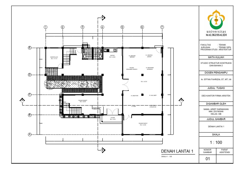 Denah Kantor Arsitek | PDF