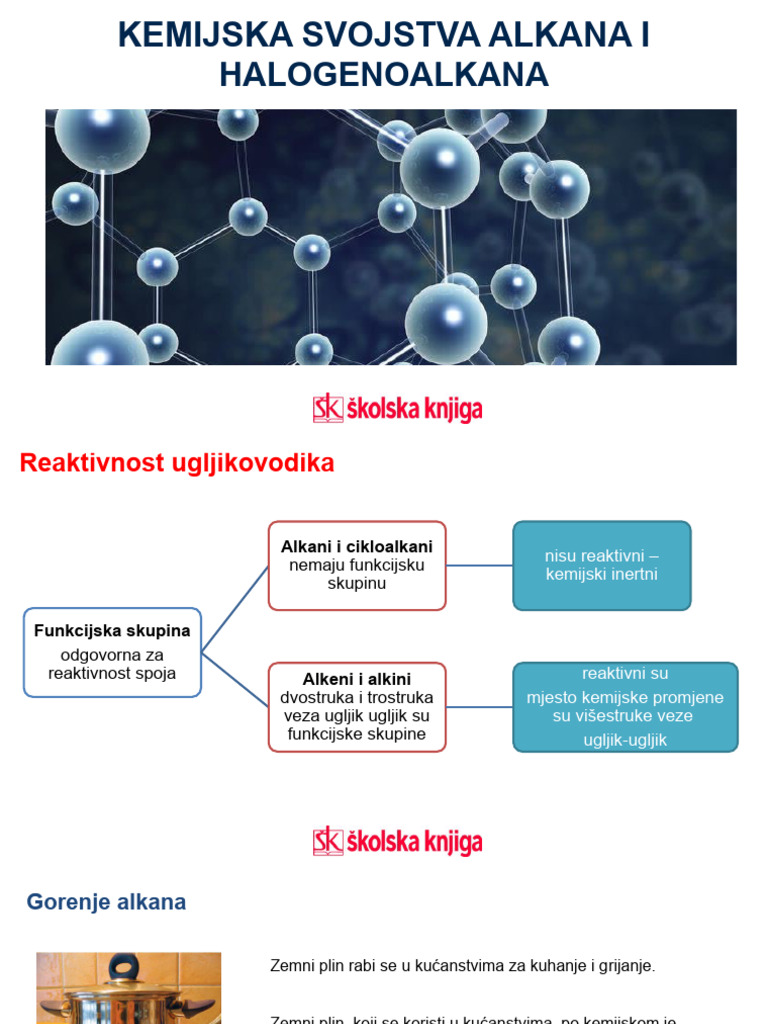 2.4. Kemijska Svojstva Alkana I Halogenoalkana | PDF
