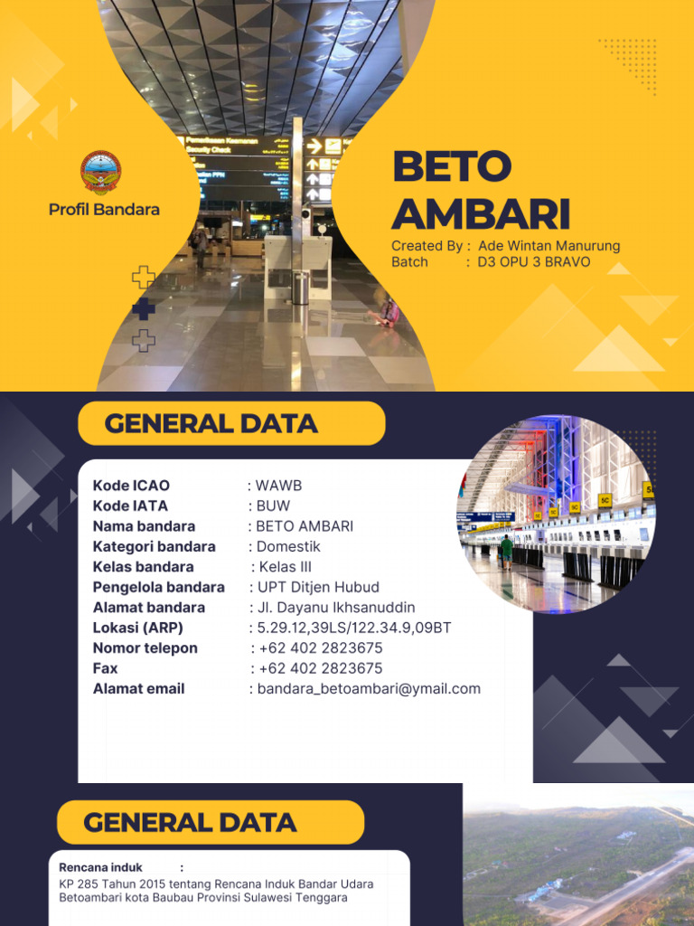 Profil Bandara Beto Ambari - Ade Wintan Manurung | PDF