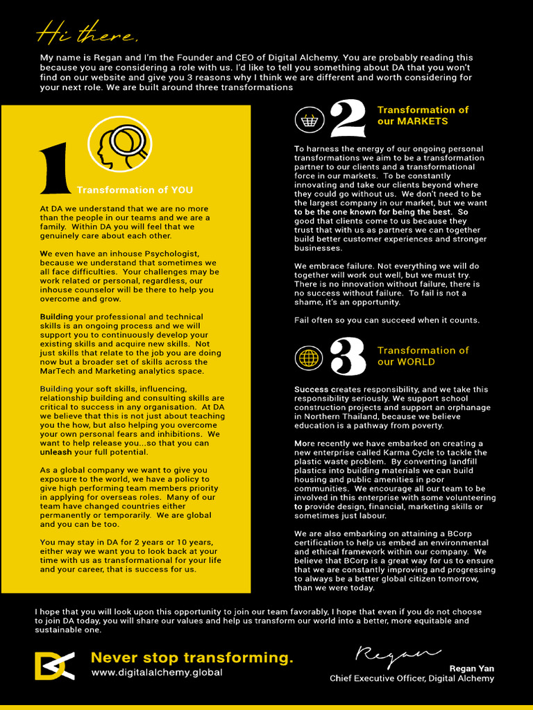 3 Reasons To Work at DA - EN | PDF