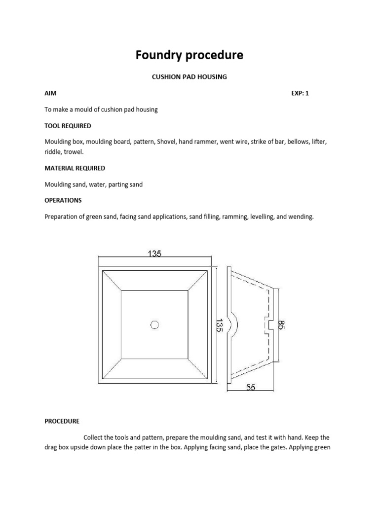 Foundry Procedure | PDF | Building Engineering | Metals