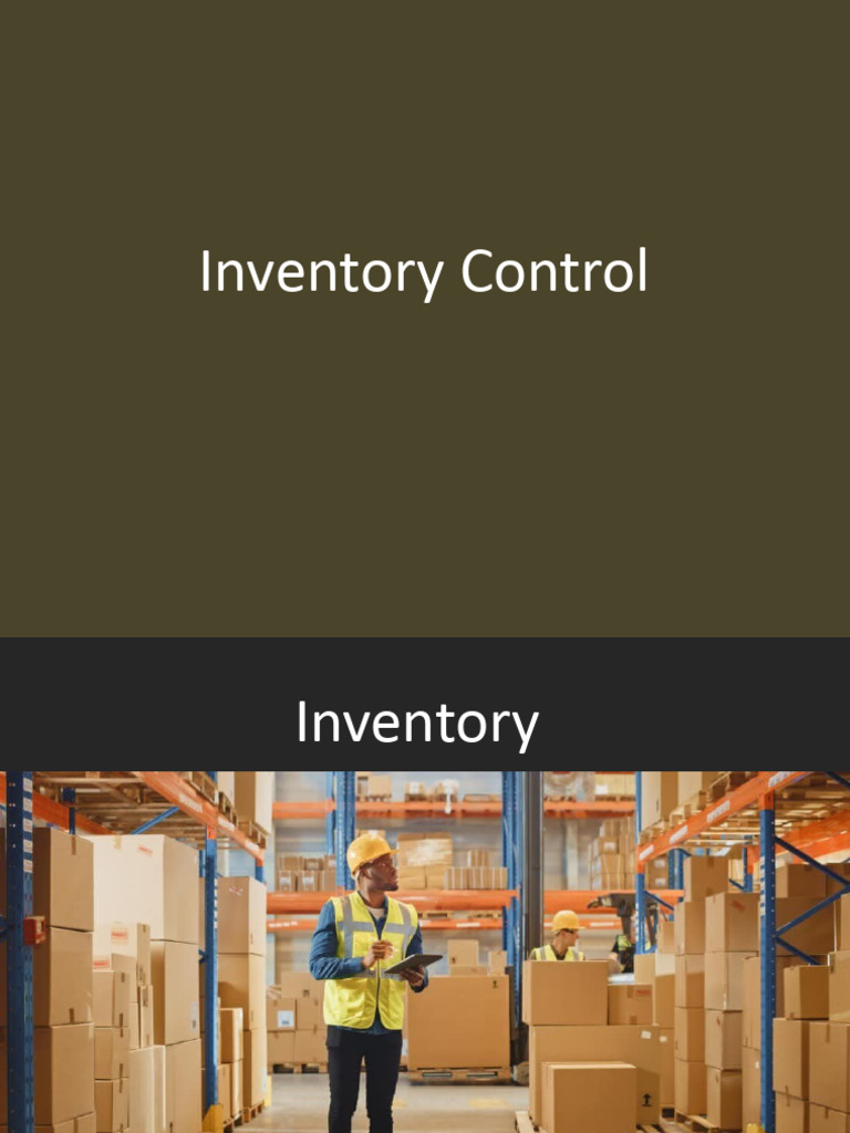 Inventory Control | PDF