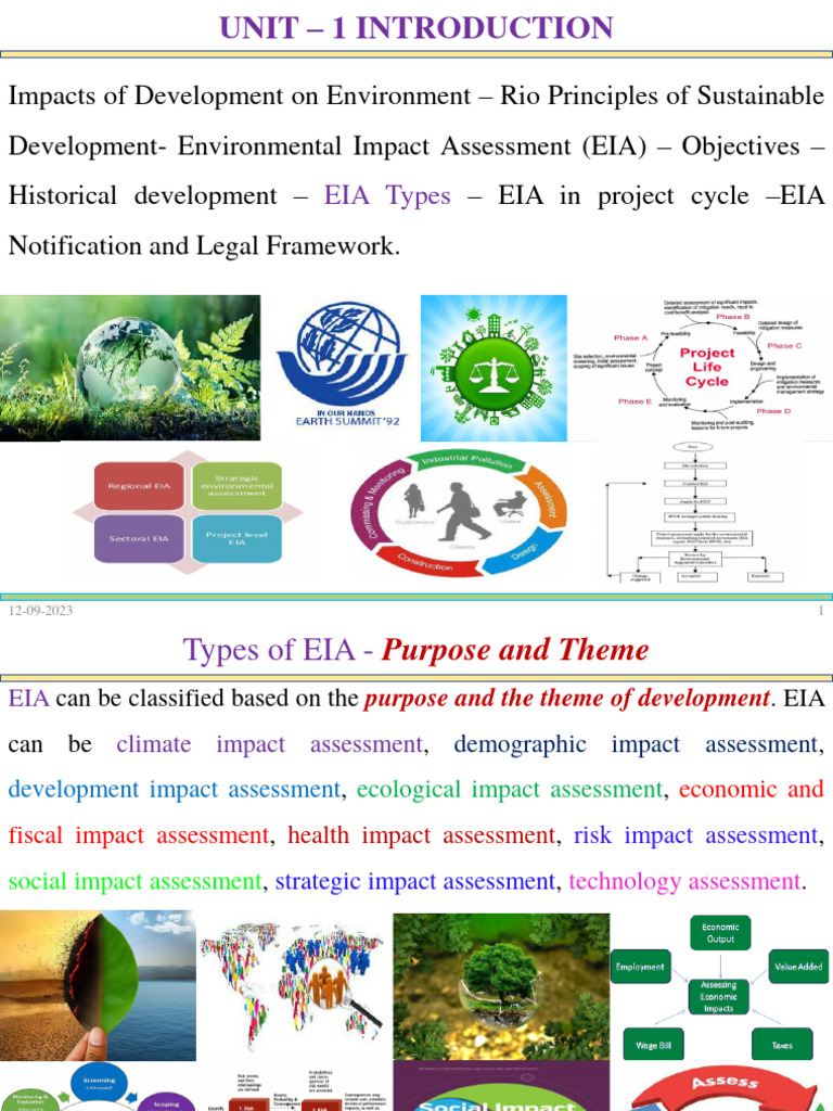 Types of EIA | PDF | Environmental Impact Assessment | Life Cycle ...