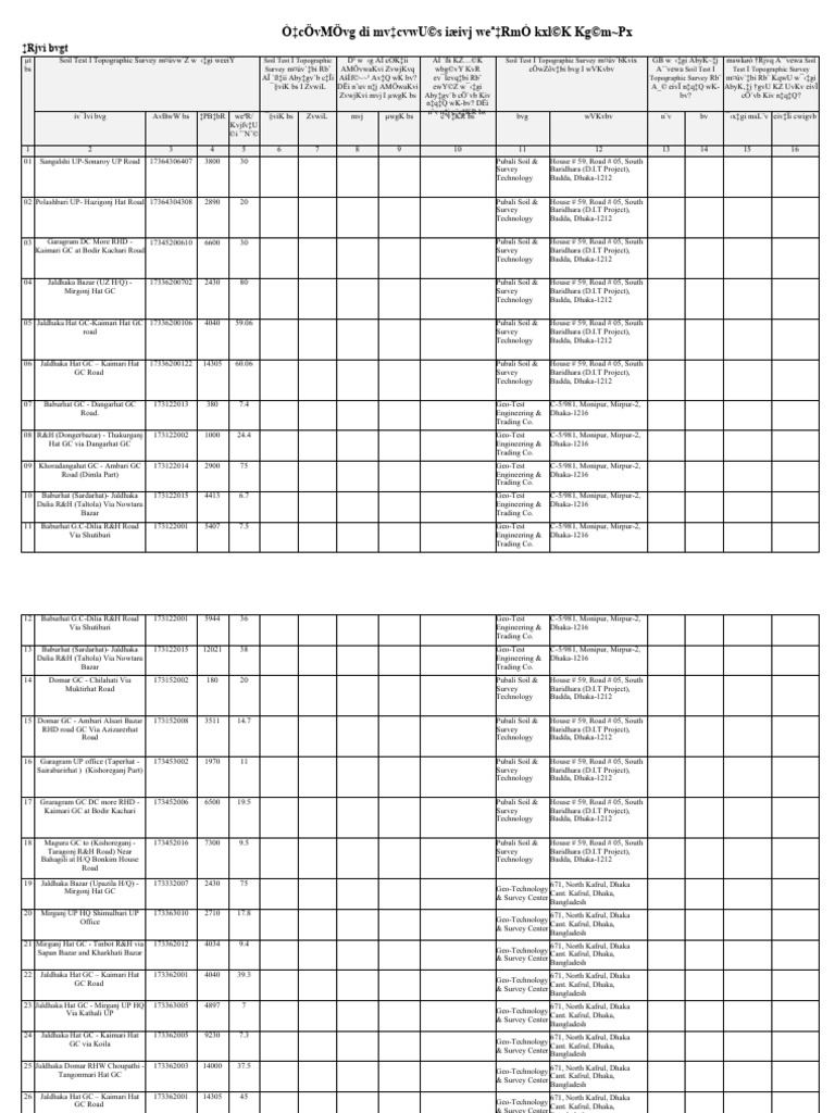 Soil & Topo Survey Information Report | PDF