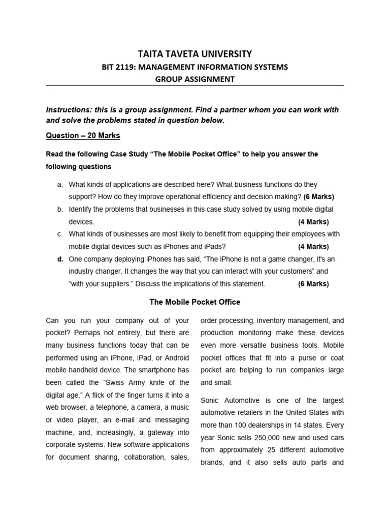 MIS Assignment2 | Download Free PDF | Ios | I Phone