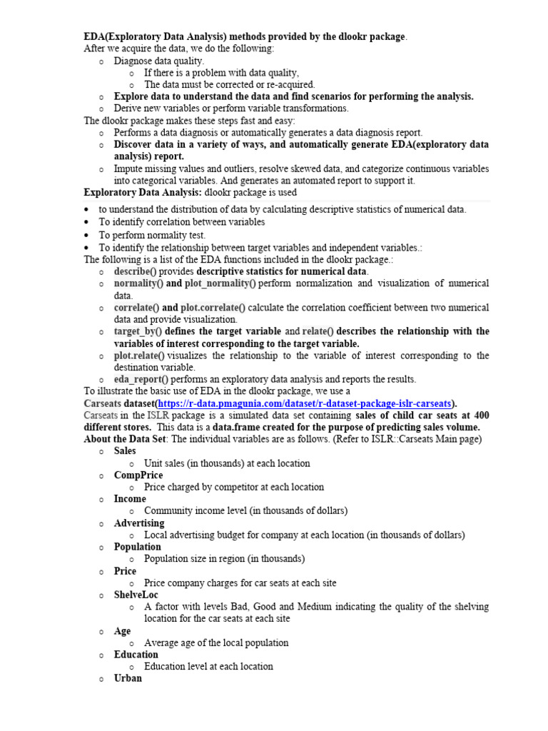 Unit Ii Eda Using R | PDF | Data Analysis | Computing Unit Ii Eda Using R | PDF | Data Analysis | Computing