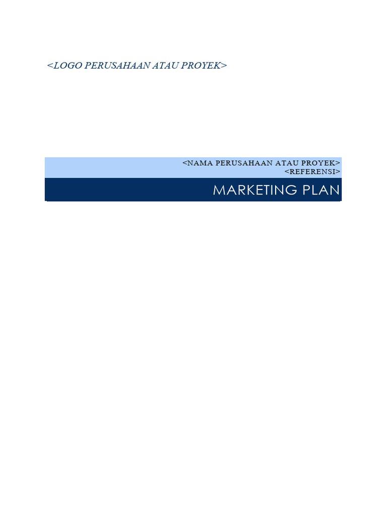 Marketing Plan Template (C-Fest 2024) National | PDF