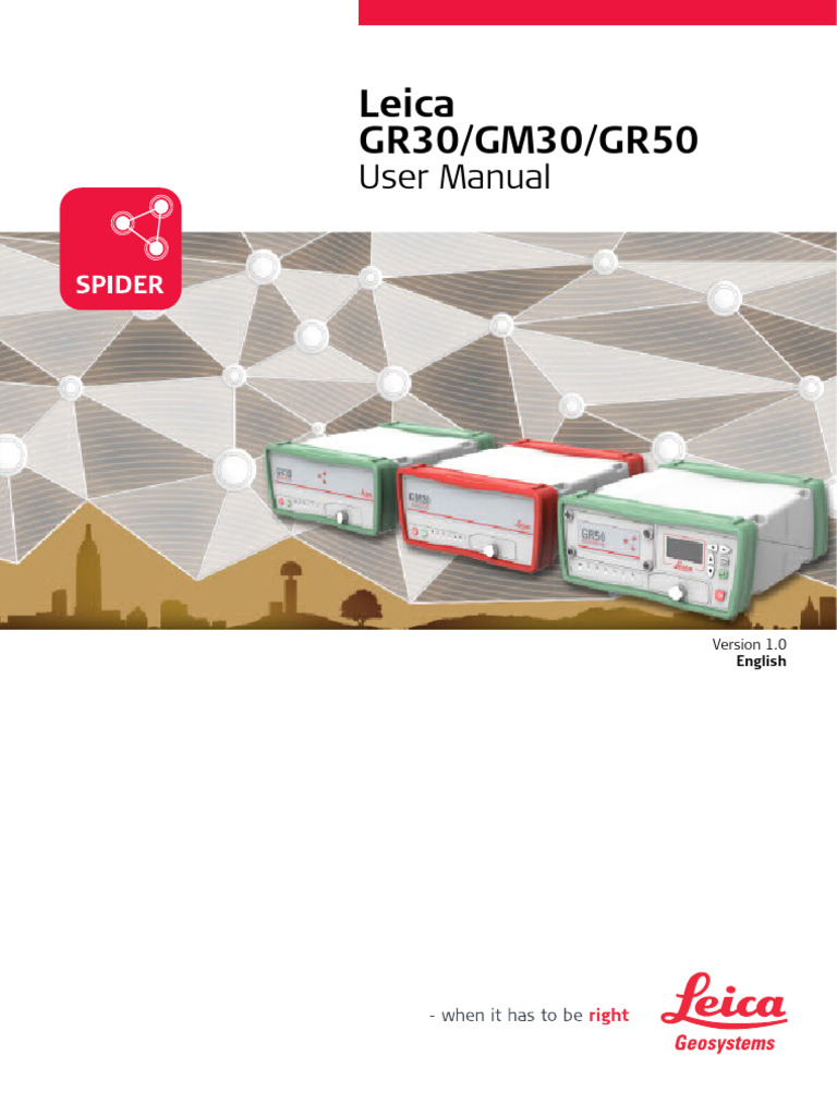 Leica GR30 GM30 GR50 User Manual | PDF | Electromagnetic Compatibility ...