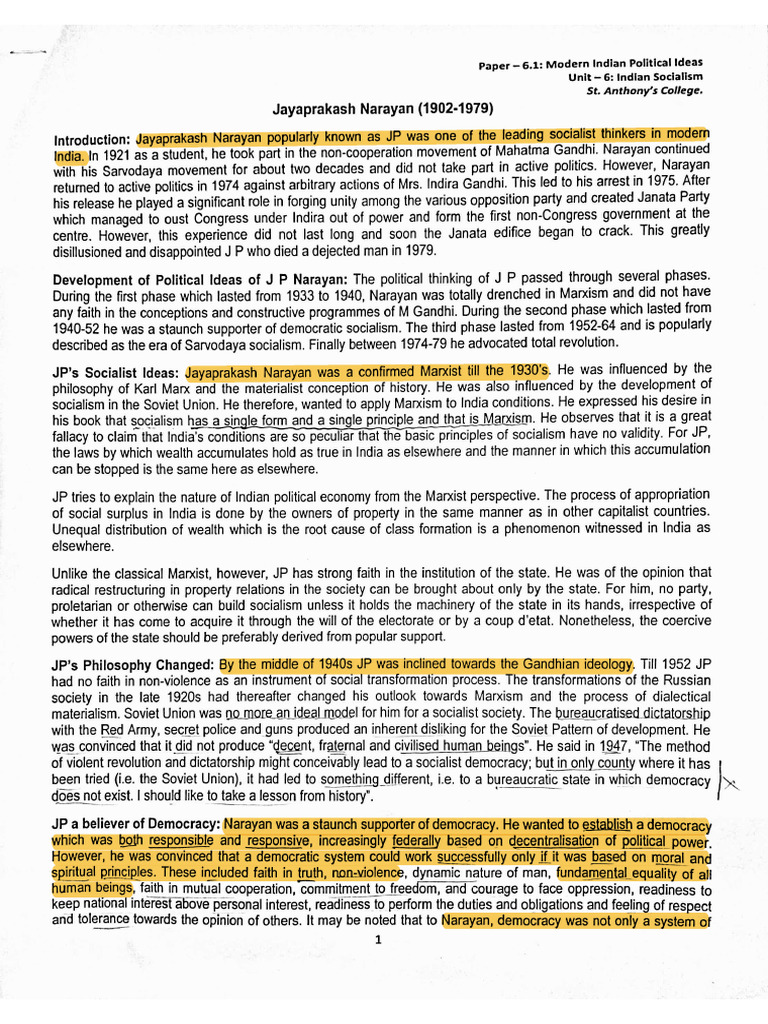 Jayaprakash Narayan | PDF