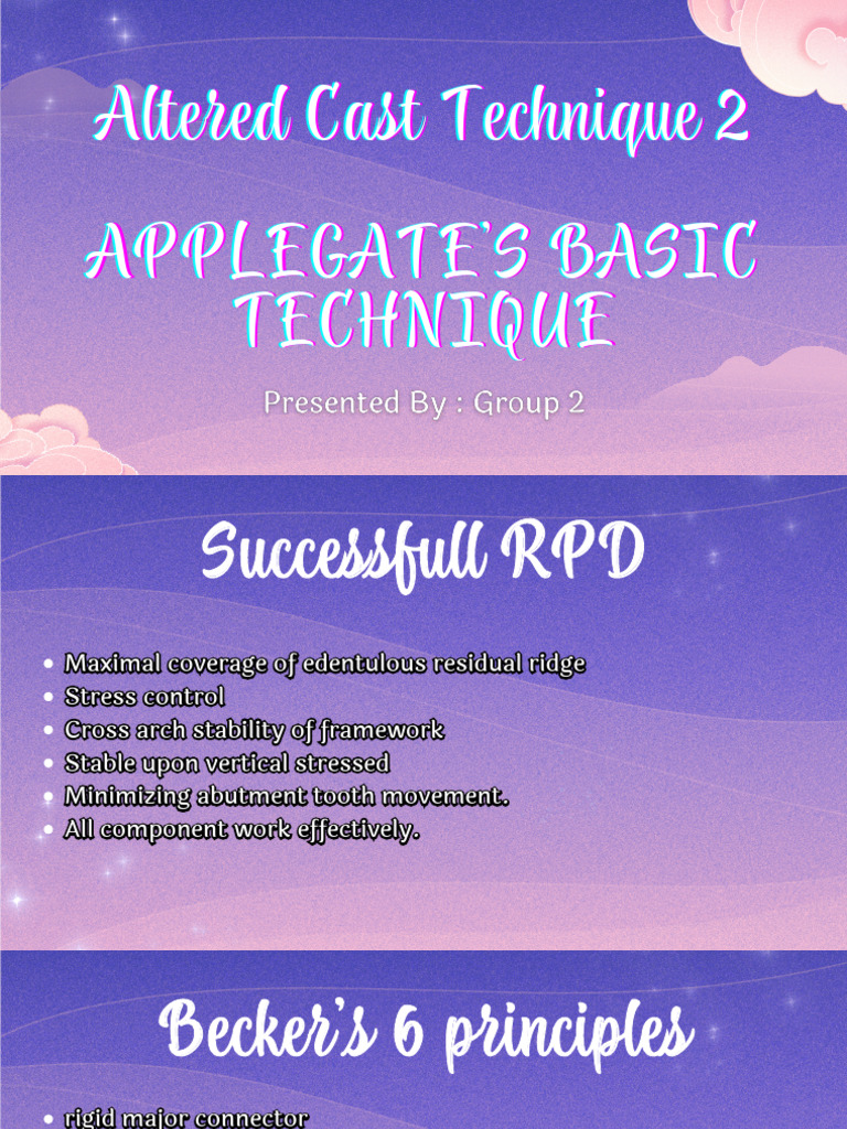 Altered Cast Technique 2 | PDF | Dentistry Branches | Medical Specialties