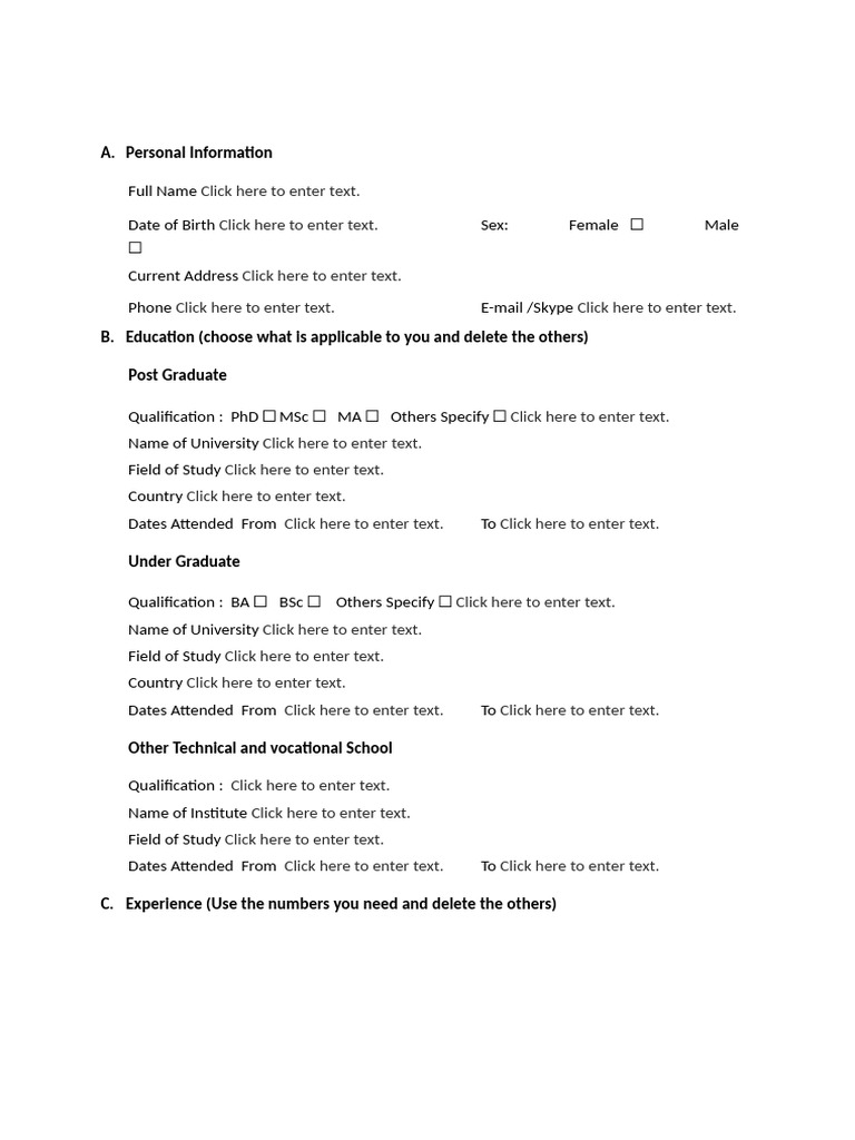 Job Application Form Updated | PDF | Justice | Crime & Violence