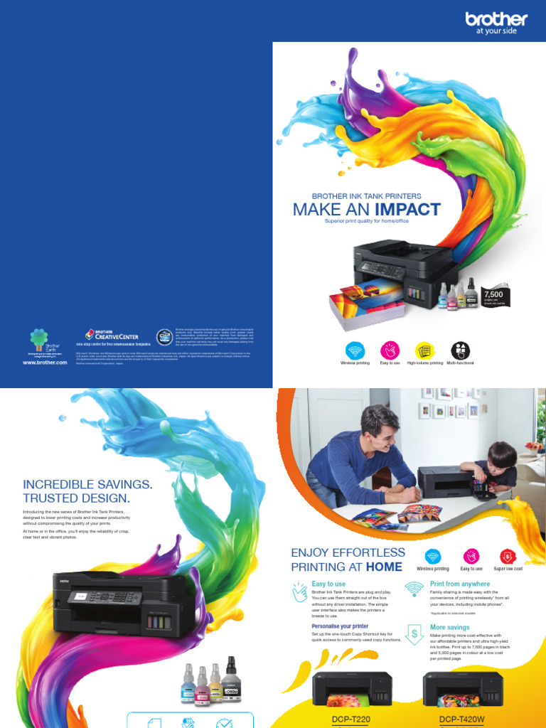 Brother Printer - Mini19HT 8PP Brochure - CC V3 | PDF | Printer (Computing) | Image Scanner