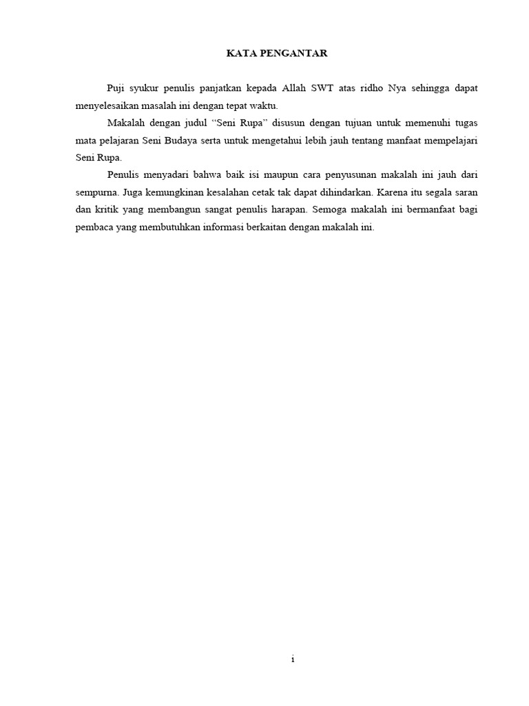 Makalah Seni Rupa | PDF | Seni