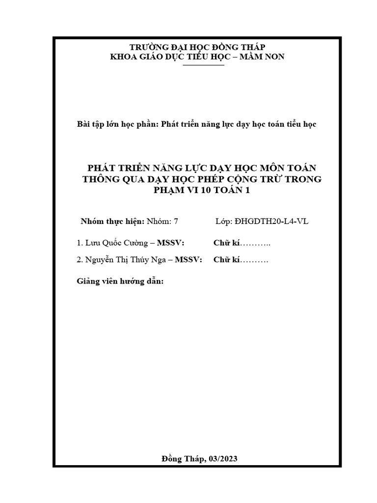 (123doc) Tieu Luan Phat Trien Nang Luc Day Hoc Mon Toan Thong Qua Day Hoc Phep Cong Tru Trong ...