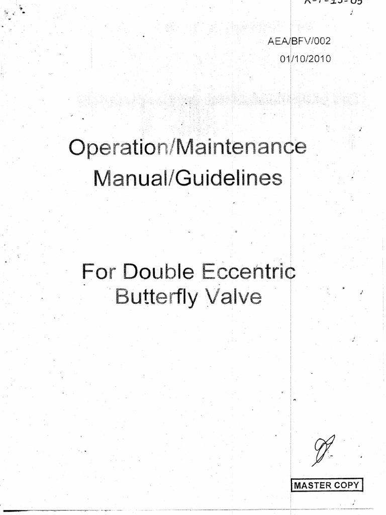 SDV Manual Operation - Butterfly Valves | PDF