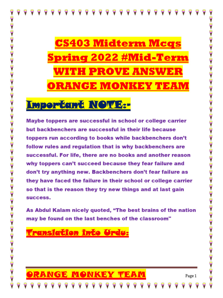 CS403 Quiz2 Serh Mcqs | PDF | Databases | Data Model