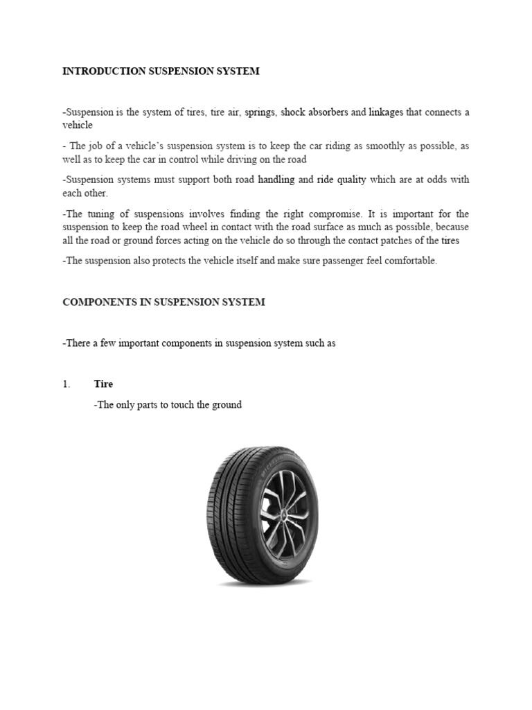 Understanding Vehicle Suspension Systems | PDF