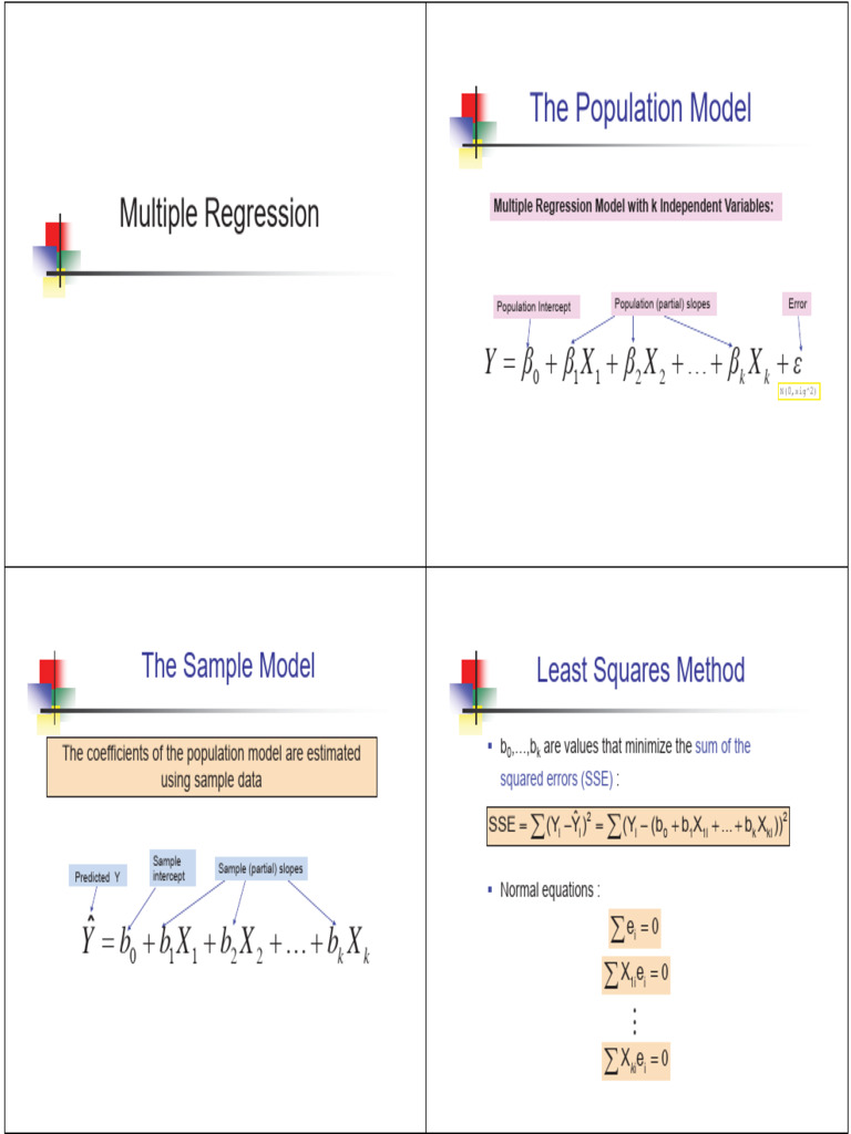 08 Multiple Regression | PDF | Errors And Residuals | Regression Analysis