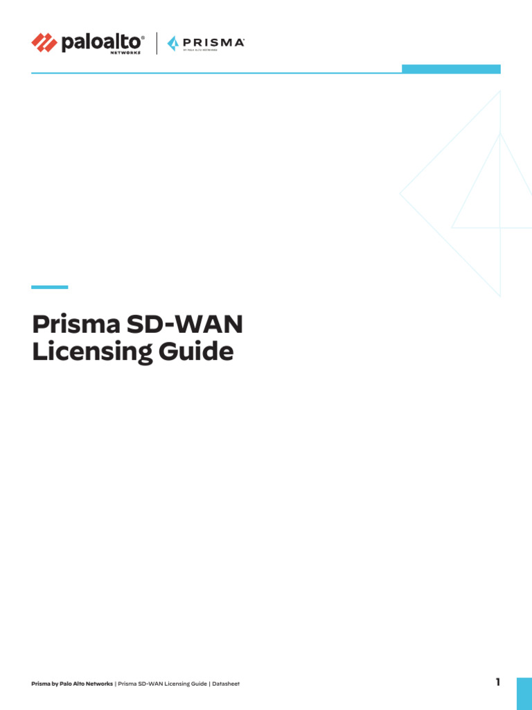 Prisma SD-WAN Licensing Overview | PDF | Bandwidth (Computing ...