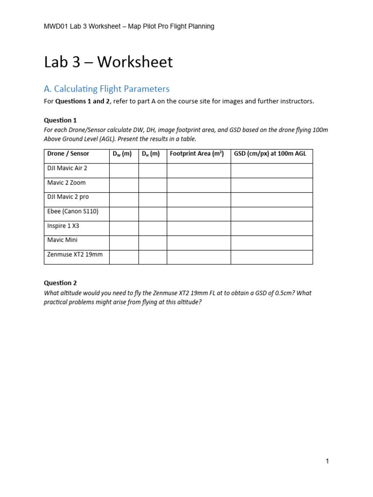 Lab3 Worksheet | PDF | Screenshot | Aviation