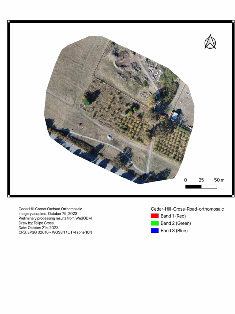 Cedar Hill Corner Orthomosaic Coverage | PDF