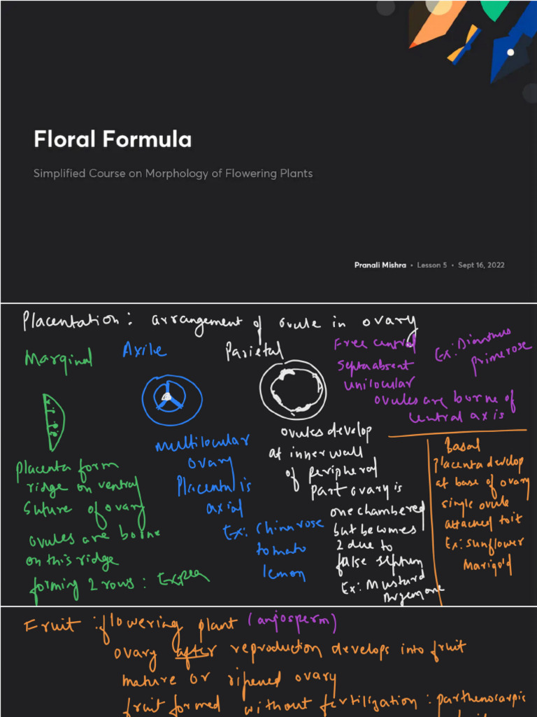 Floral Formula With Anno | PDF