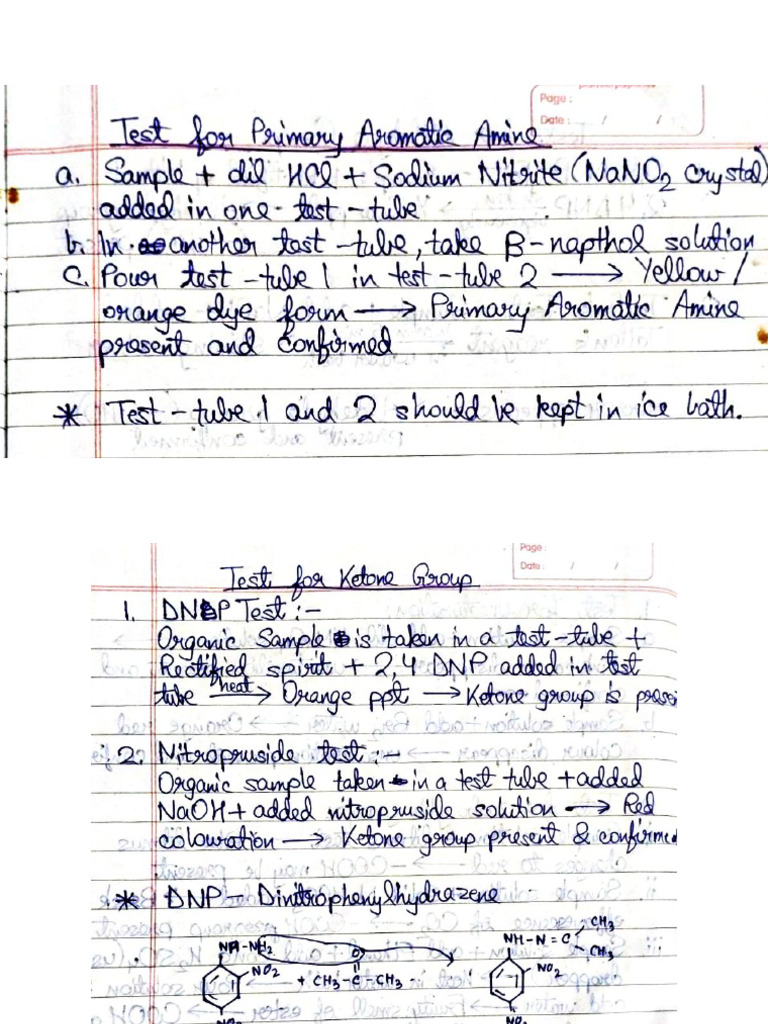 Chemistry Practical Notes | PDF