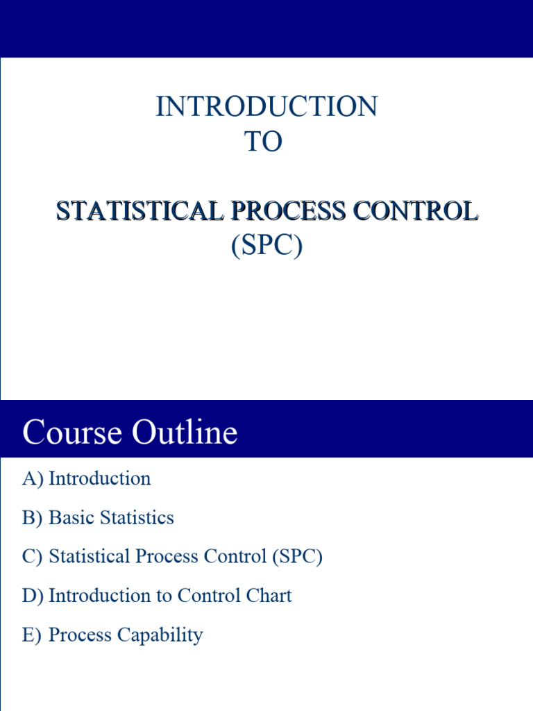 SPC Training | PDF | Skewness | Statistics