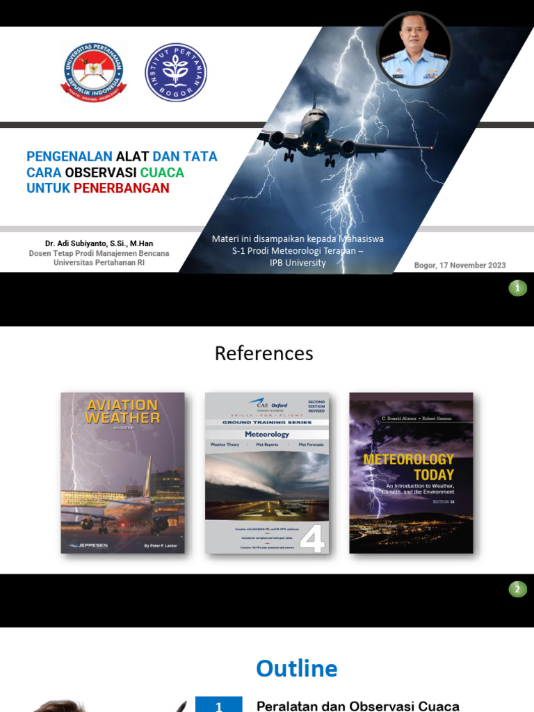 Meteorologi Penerbangan - Dr. Adi Subiyanto - Universitas Pertahanan | PDF