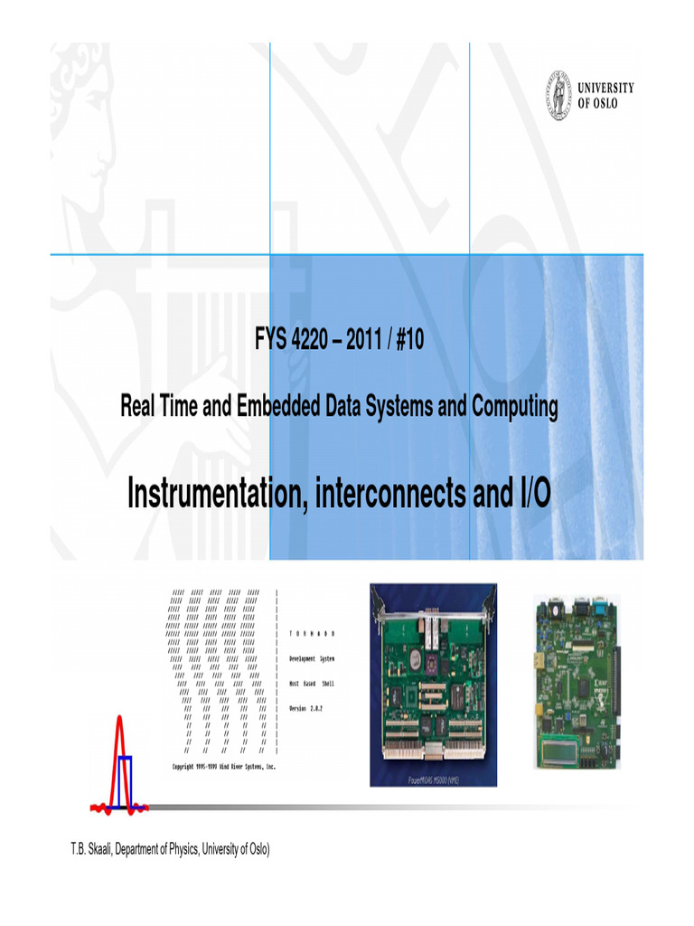 Real-Time Embedded Systems Lecture | PDF | Transmission Control ...