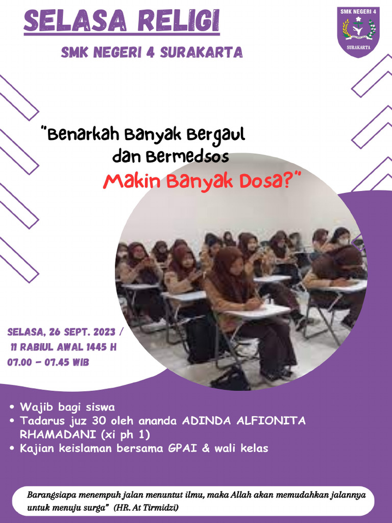 Bergaul dengan Bijak untuk Kurangi Dosa | PDF