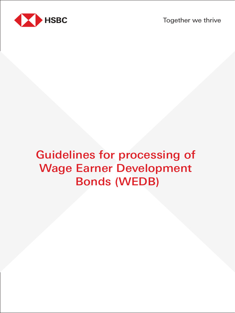Guidelines For Processing of Wage Earner Development Bonds (WEDB) | PDF ...