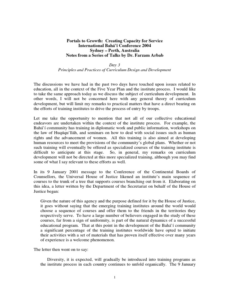 Arbab - Curriculum - Design Day 3 | PDF | Theory | Knowledge