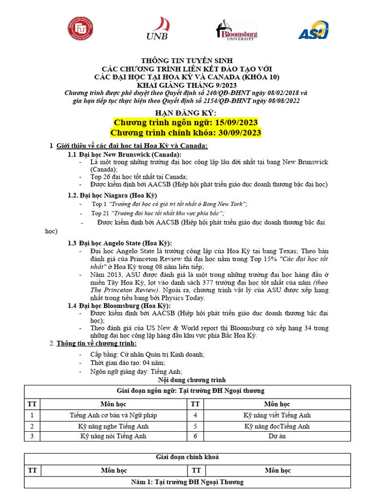 5 TBTS Ctrinh M CA 2023-2024 - Final | PDF