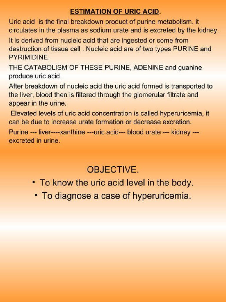 Estimasi Uric Acid | PDF