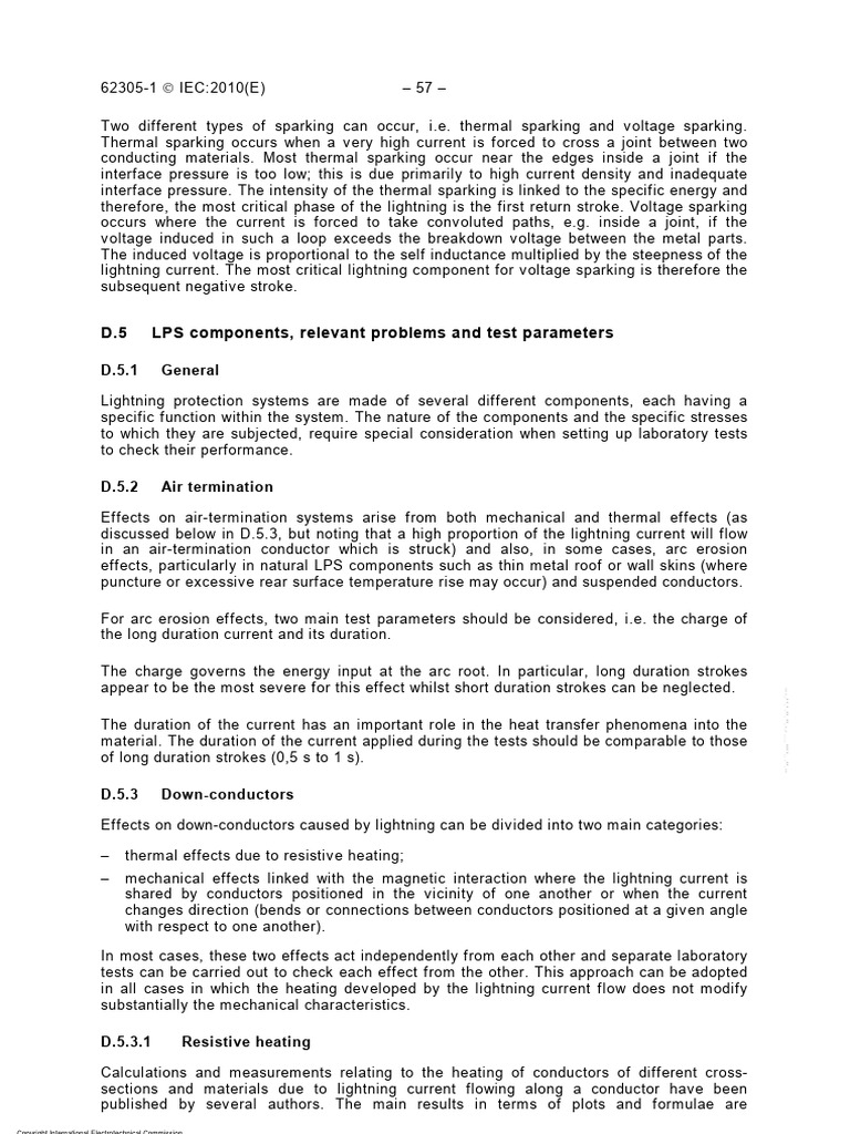 Iec 62305 1 9 | PDF | Resistor | Lightning