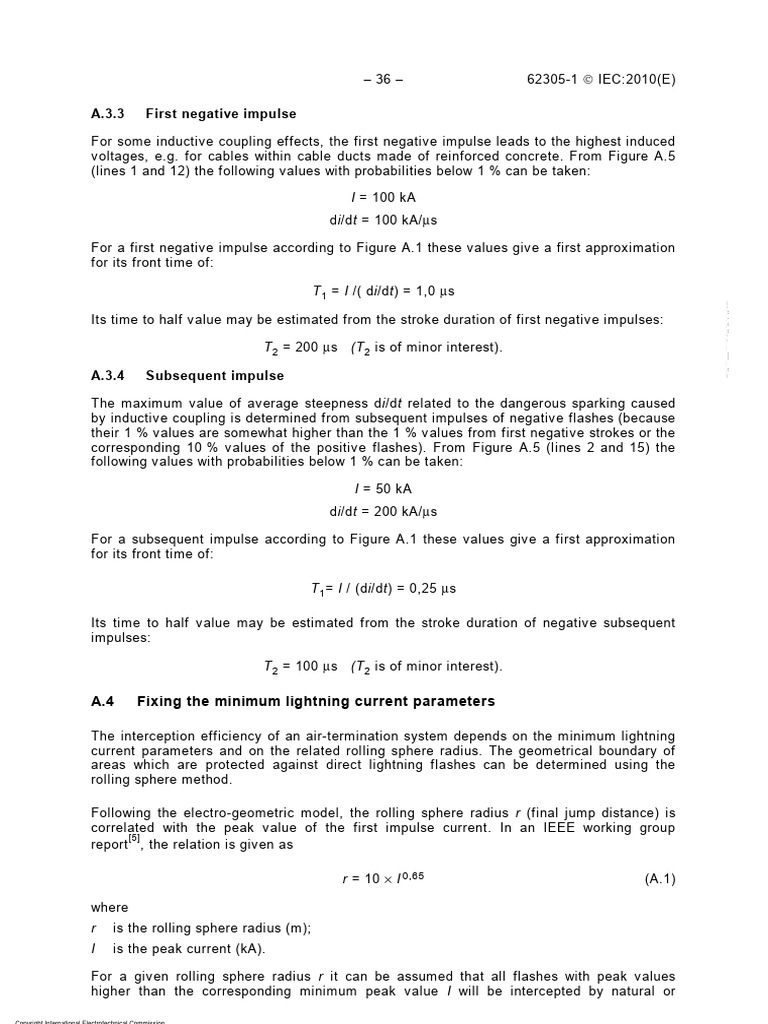 Iec 62305 1 6 | PDF | International Electrotechnical Commission | Radius