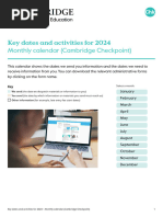 Primary Checkpoint Timetable 2025 | PDF