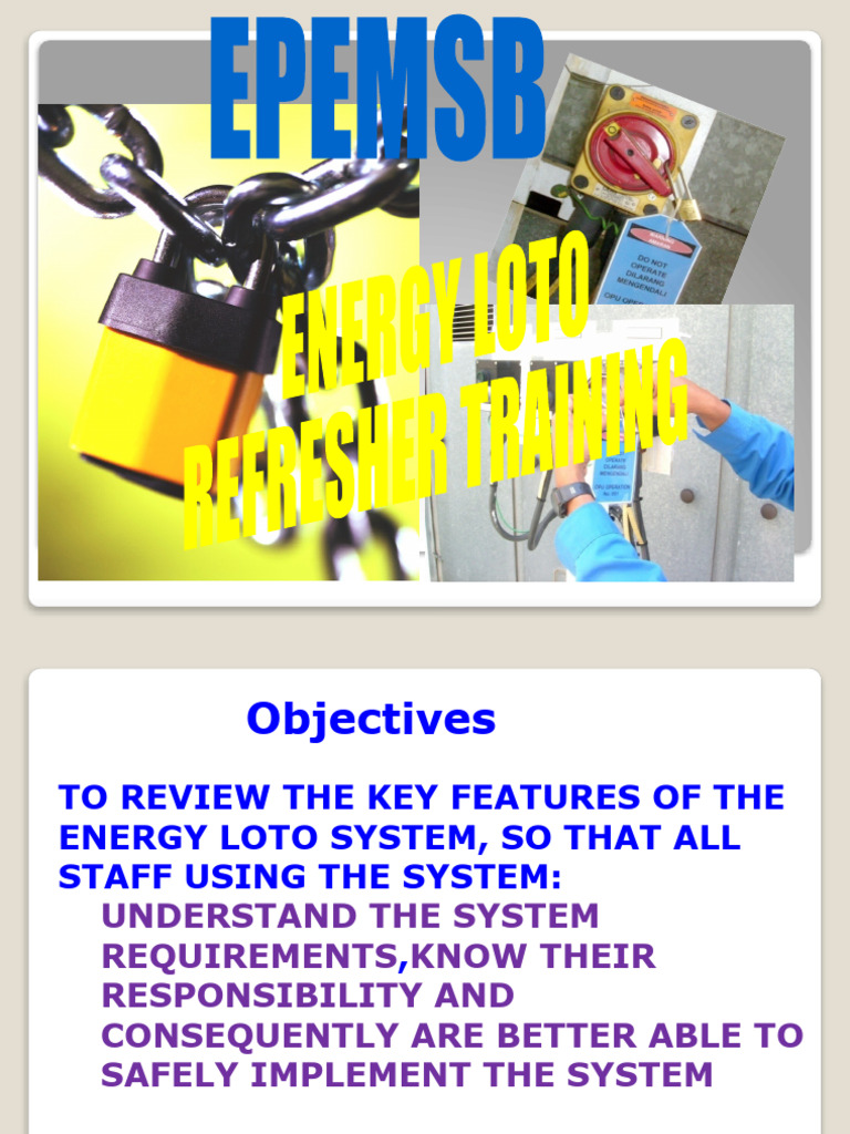 LOTO Refresher Training | PDF | Applied And Interdisciplinary Physics ...